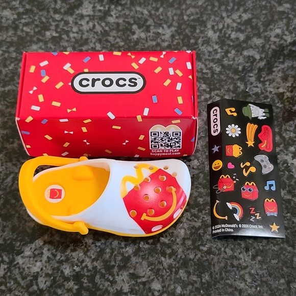 McDonald's | Accessories | Mcdonalds X Crocs Whiteyellow Happy Meal Box ...